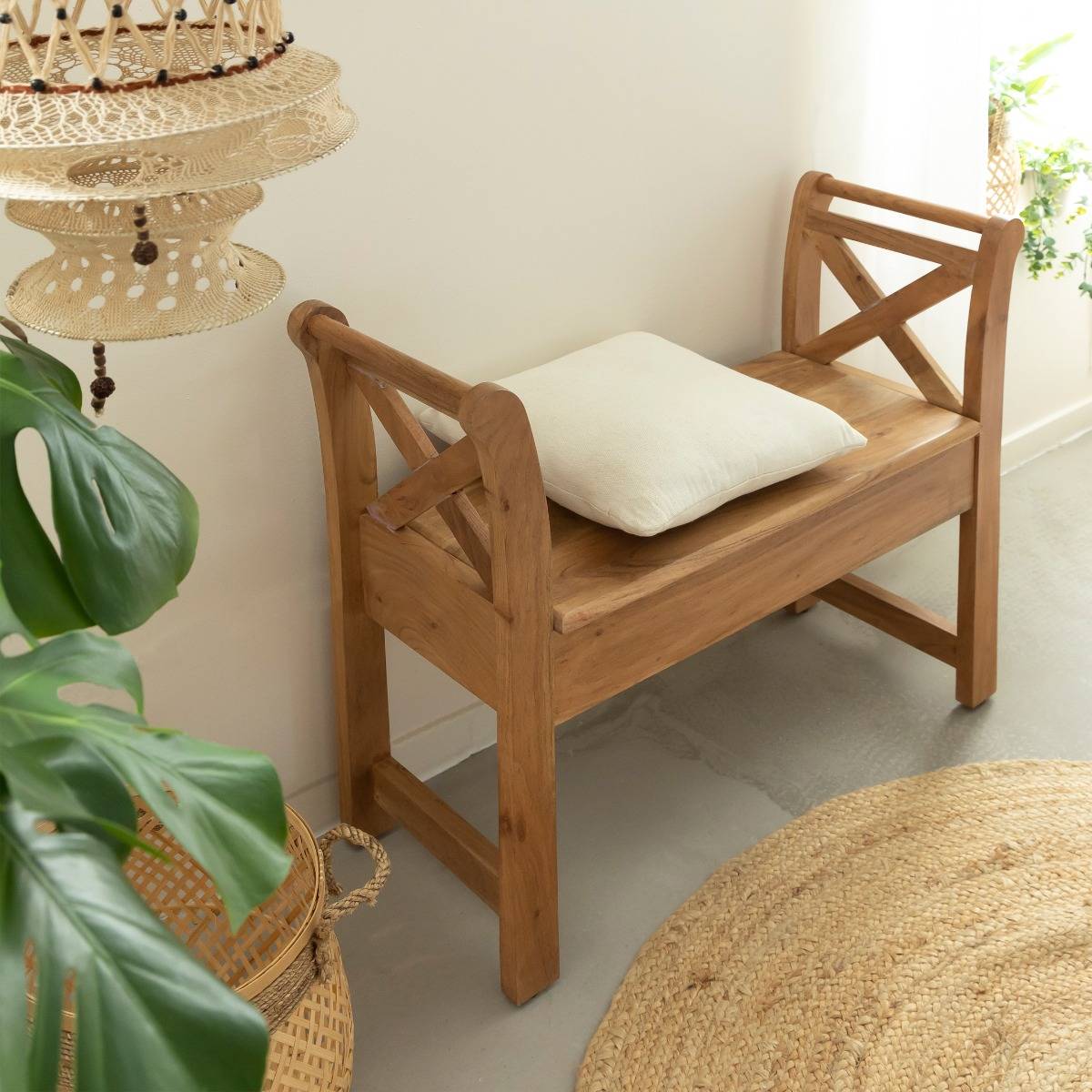 Petit Banc En Bois D acacia Isolde Made In Meubles Petit Banc En Bois D acacia Isolde Made In Meubles