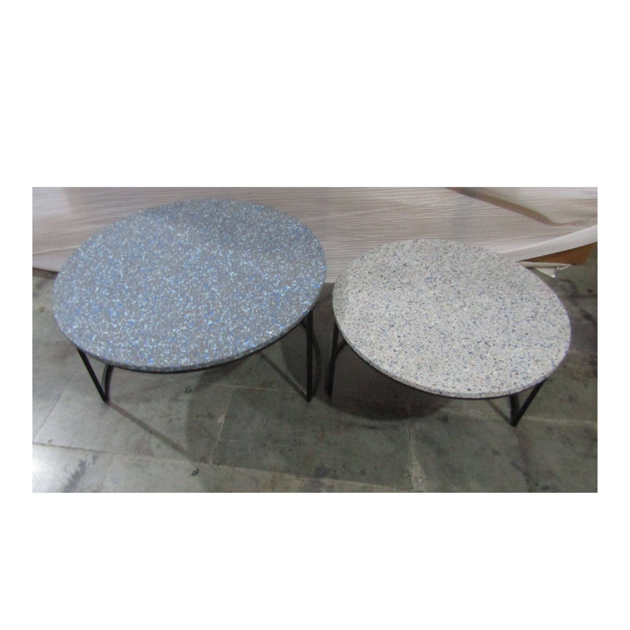 Table basse gigogne en terrazzo Armand - Made in Meubles